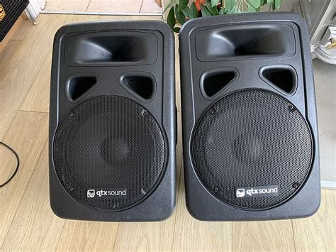 Pa Speakers Qtx Sound 12” 350 Watt Passive Pair Reverb