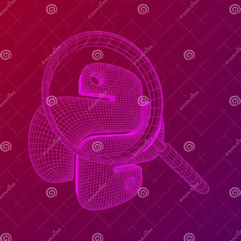 Signo De Lenguaje De Código De Python Ilustración Del Vector Ilustración De Modelo Algoritmo