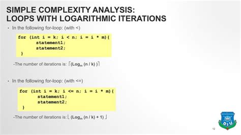 complexity analysis in algorithms pptx