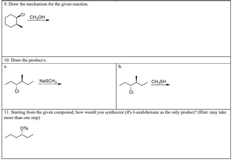 Solved 9. Draw the mechanism for the given reaction. more | Chegg.com