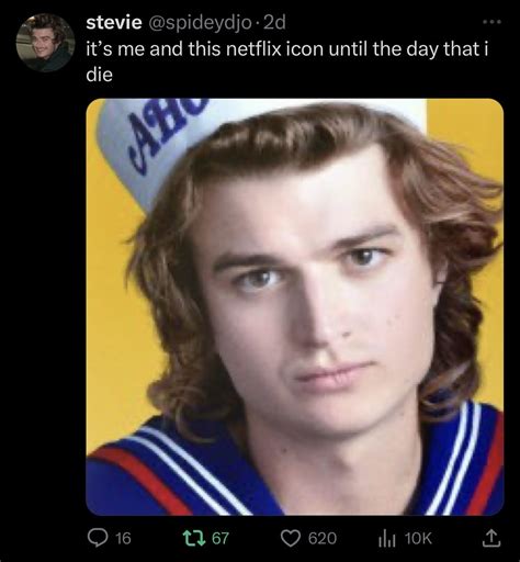 Its Me And This Netflix Icon Forever Steve Harrington Stranger Things
