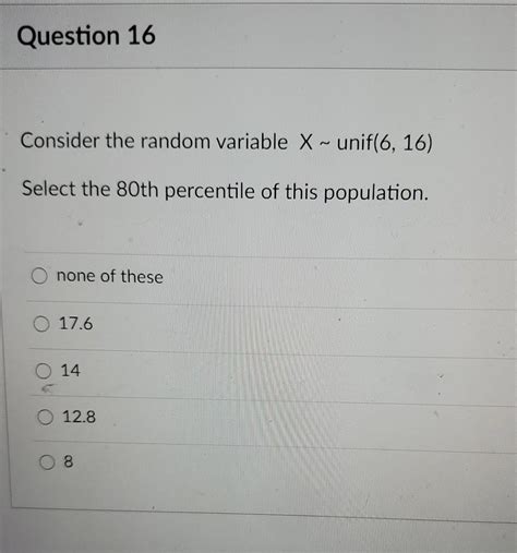 Solved Question Consider The Random Variable X Unif Chegg