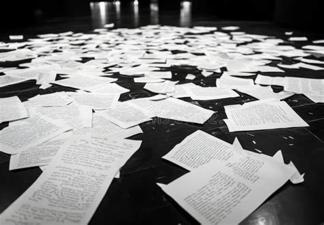 A Large Disorganized Pile Of Papers Is Currently Laying On The Ground