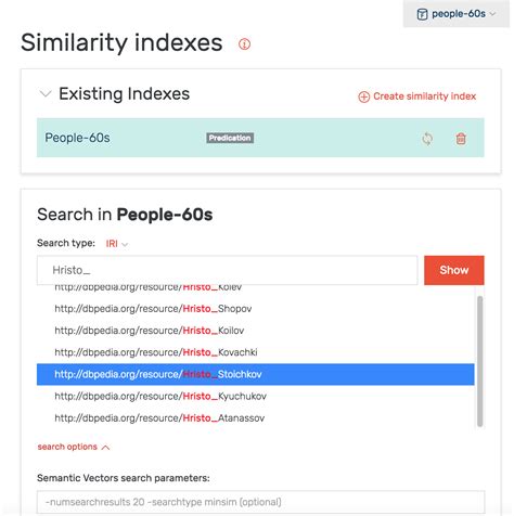 Semantic Similarity Searches — Graphdb Free 940 Documentation