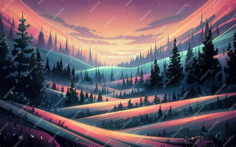 Premium Photo Abstract And Wavy Gradient Colored Line Art Background