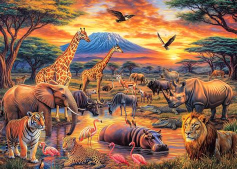 Wild Animals Jigsaw Puzzles 1000 Pieces For Adults Lion
