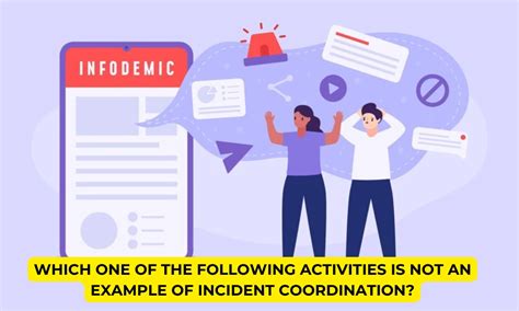 Which One Of The Following Activities Is Not An Example Of Incident Coordination