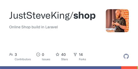 github juststeveking shop online shop build in laravel