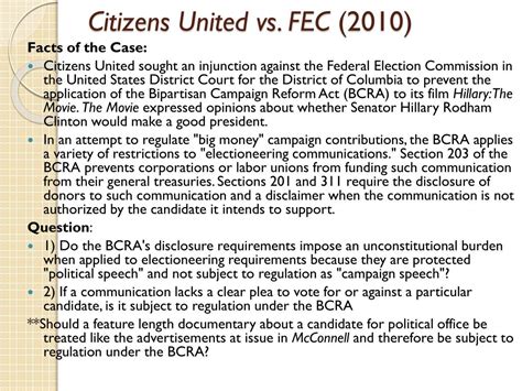 Ppt Campaign Finance Law Powerpoint Presentation Free Download Id