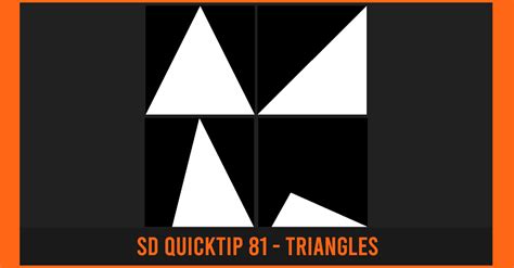 Artstation Substance Designer Beginner Quick Tip 81 Triangles