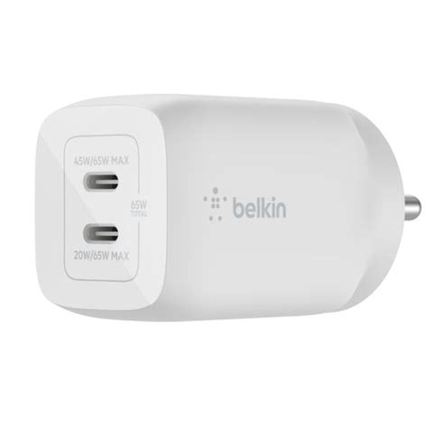 Belkin W Boost Charge Pro Dual USB C GaN Wall Charger Online Gaming Computer Accessories Store