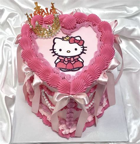 Hello Kitty Heart Cakes Hello Kitty Princess Cake Hello Kitty 21st