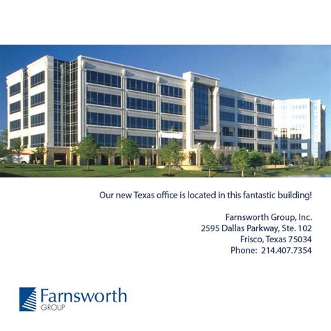 Farnsworth Group Is Pleased To Announce The Opening Of A New Office In