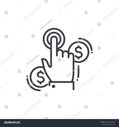 Pay Per Click Icon Vector Illustration Stock Vector Royalty Free