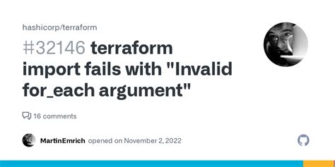 Terraform Import Fails With Invalid For Each Argument Issue Hashicorp Terraform