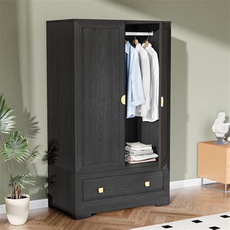 Yechen 71 Wooden Armoire Wardrobe Closet Modern