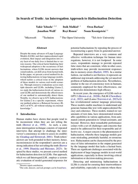 In Search Of Truth An Interrogation Approach To Hallucination Detection
