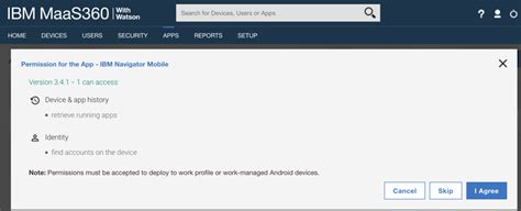 How To Integrate The IBM Navigator Mobile Android Application With MaaS