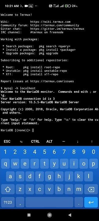How To Reopen Mysql Through Termuxvery Easy Youtube