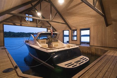 1000 Islands Boathouse Tiara Lake Boat Boat Dock Boat Garage Dream