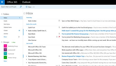 Outlook Mail Inbox