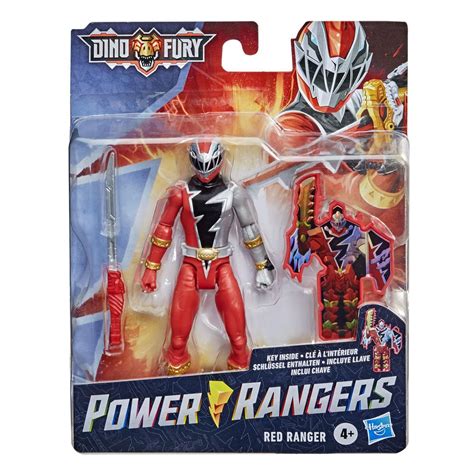 Power Rangers Dino Fury Red Ranger 6 Inch Action Figure Toy Inspired By