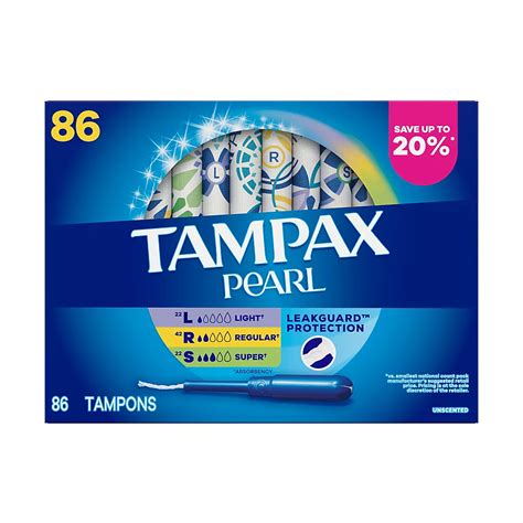 Tampax Pearl Tampons Multipack With Leakguard Braid Lightregular