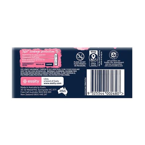 Buy Libra Tampons Super 16 Online At Chemist Warehouse®