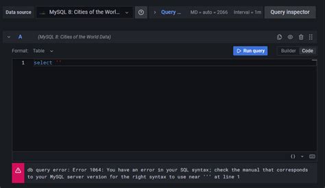Sql Query Wrong Manipulation · Issue 56784 · Grafanagrafana · Github