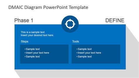Flat DMAIC PowerPoint Template SlideModel