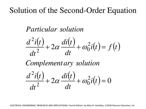 Ppt Lecture 14 Second Order Transient Response Powerpoint