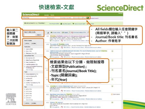 Sciencedirect 教育訓練 Update Feb Ppt Download