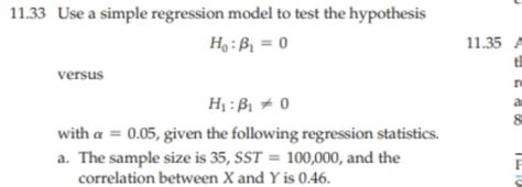 Solved Use A Simple Regression Model To Test The Chegg