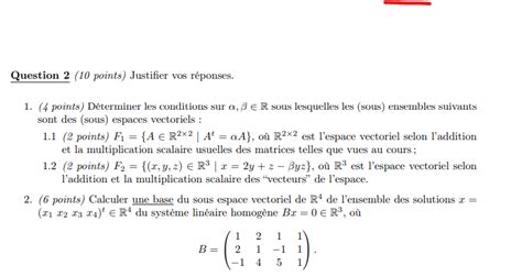 Question About Proving A Set Is A Vectorial Subspace R Askmath