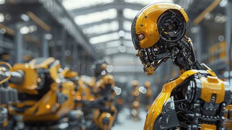 Advanced Robotics In Modern Manufacturing Facility Generated With Ai