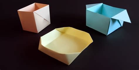 3 идеи как сделать оригами коробочку из 1 листа бумаги А4 Пикабу
