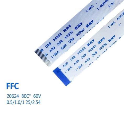 Custom 127mm 20p Ffc Wire Harness Gold Plated Contact Ffc Cable China 127mm Ffc Cable And