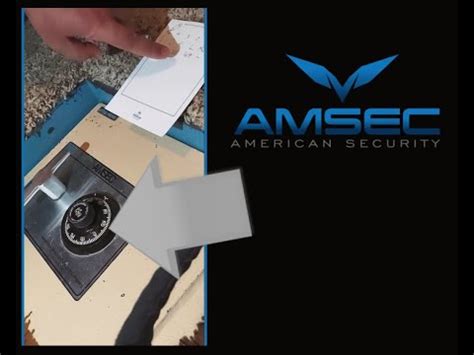 How To Open Amsec Floor Safe Youtube