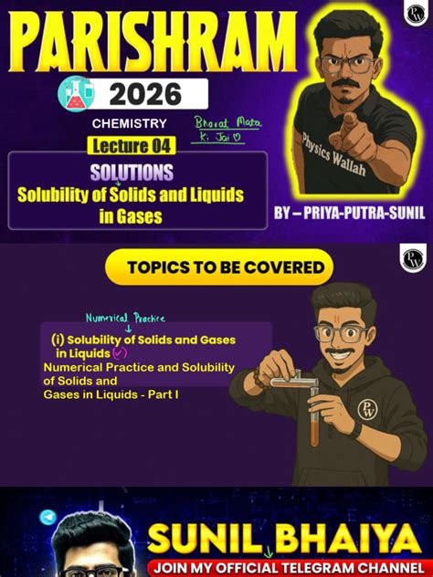 Solutions 04 Class Notes Parishram 2026 Pdf