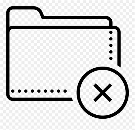 Excluir Pasta Icon Clipart 2812814 Pinclipart