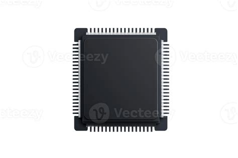 A Close Up Of Microchip With Numerous Pins Showcasing Its Intricate Design And Metallic Surface