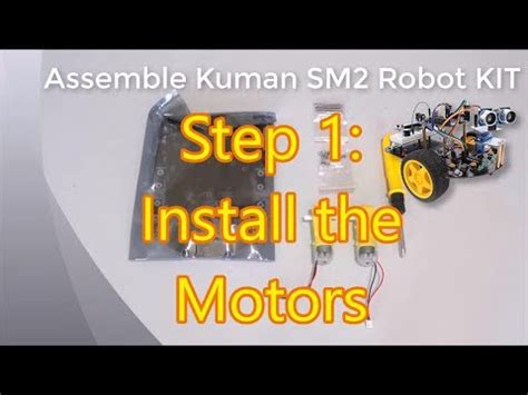 Mitov Software Assemble Kuman Arduino Robot Car KIT SM Step Install The Motors On The Chassis