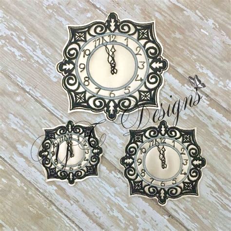 Cindy Clock Feltie File Machine Embroidery File~oldie