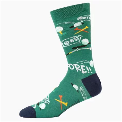 Socks Mens Golf Fore High Eight Home And Living