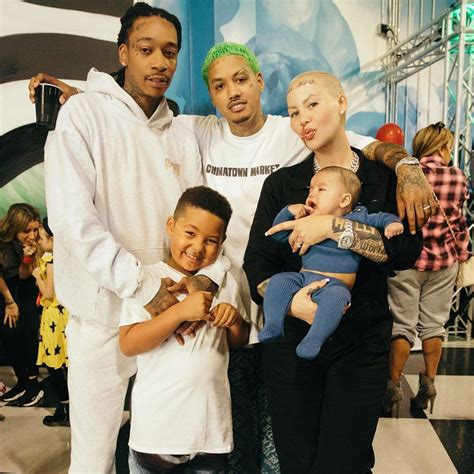 Amber Rose Wiz Khalifa Celebrate Son Sebastians 7th Birthday