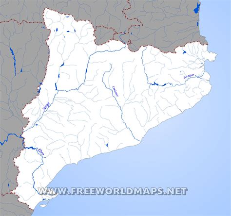 Catalonia Physical Map