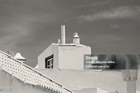 Albufeira 올드 타운의 전통 가옥과 포르투갈 건축물 알 가르 베 포르투갈 클랙과 흰색 사진 0명에 대한 스톡 사진 및 기타 이미지 Istock