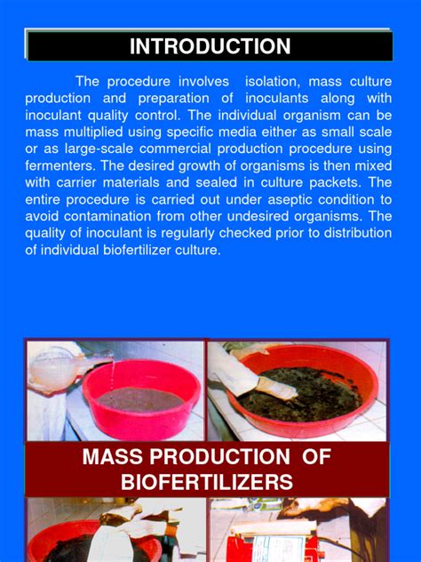 Mass Production Of Biofertilizers Pdf