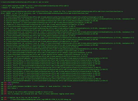 Running `npm Run Build` Creates And Then Deletes Functionsjson File · Issue 1158 · Officedev