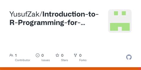 GitHub YusufZak Introduction To R Programming For Data Science